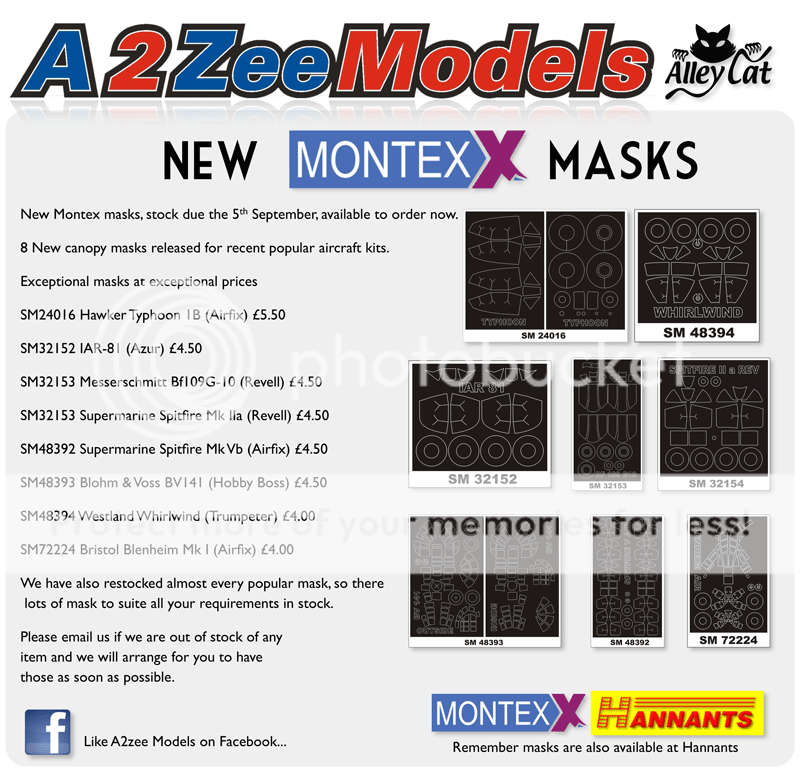 September Montex Mask newsletter - Vendors Board - Large Scale Planes